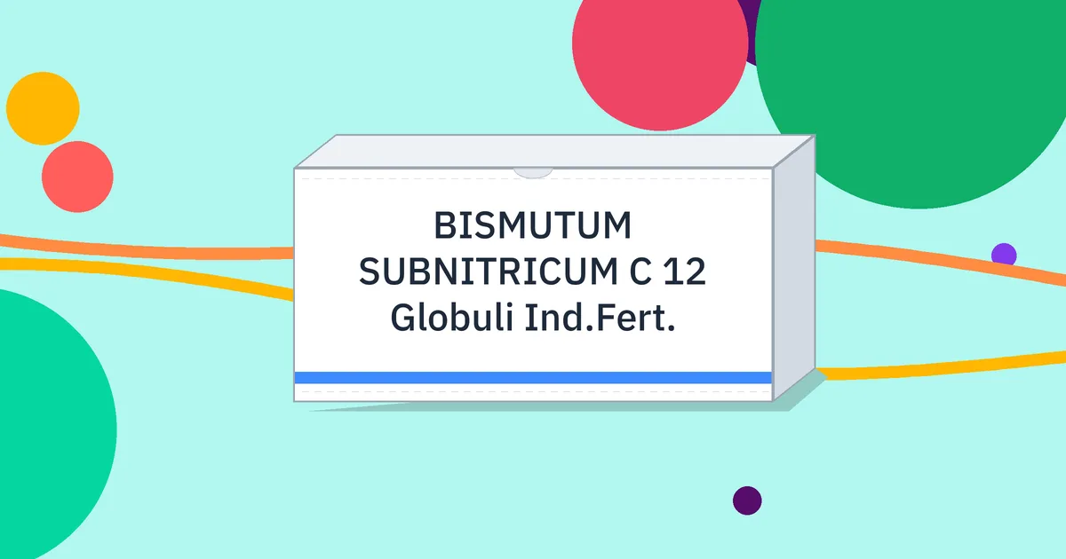 Symbolbild: Packung mit der Aufschrift BISMUTUM SUBNITRICUM C 12 Globuli Ind.Fert. (PZN 17675676) – Verfügbarkeit und Bezug in Apotheken in Frankfurt am Main