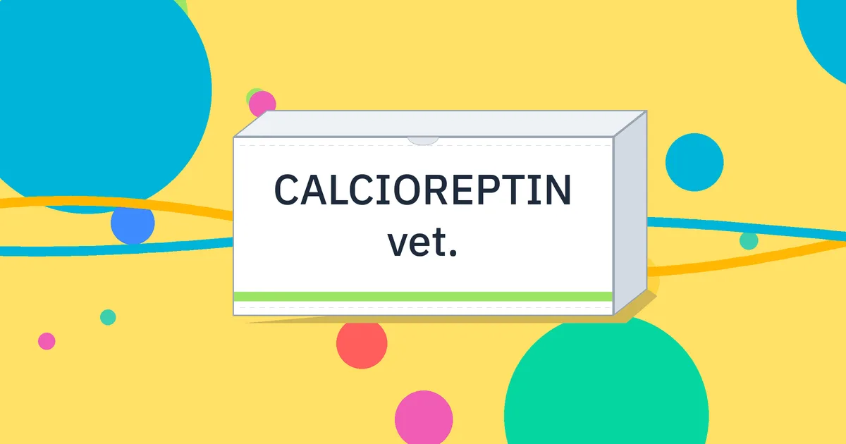 Symbolbild: Packung mit der Aufschrift CALCIOREPTIN vet. (PZN 02487472) – Verfügbarkeit und Bezug in Apotheken in Frankfurt am Main
