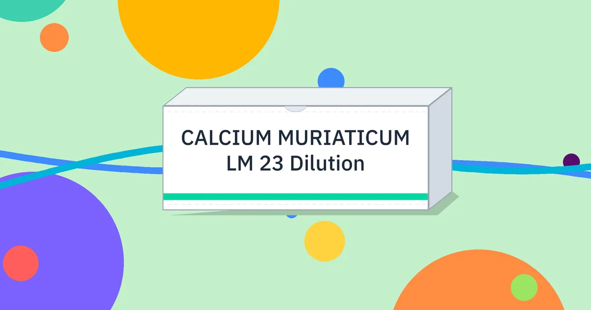Symbolbild: Packung mit der Aufschrift CALCIUM MURIATICUM LM 23 Dilution (PZN 13409417) – Verfügbarkeit und Bezug in Apotheken in Frankfurt am Main