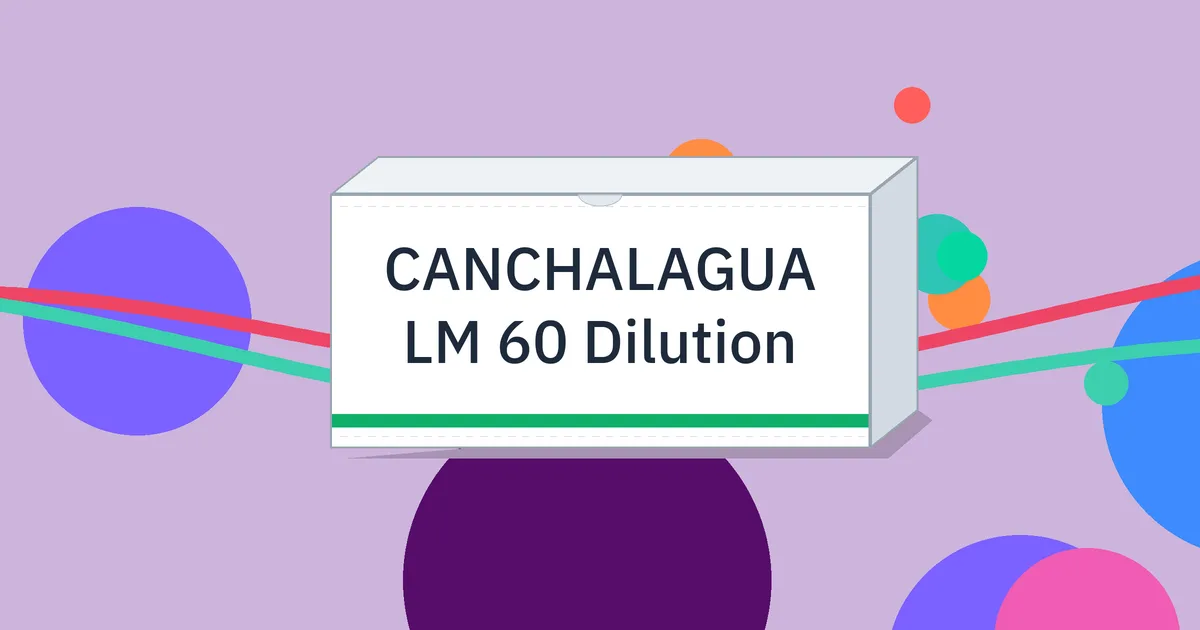 Symbolbild: Packung mit der Aufschrift CANCHALAGUA LM 60 Dilution (PZN 13412773) – Verfügbarkeit und Bezug in Apotheken in Frankfurt am Main