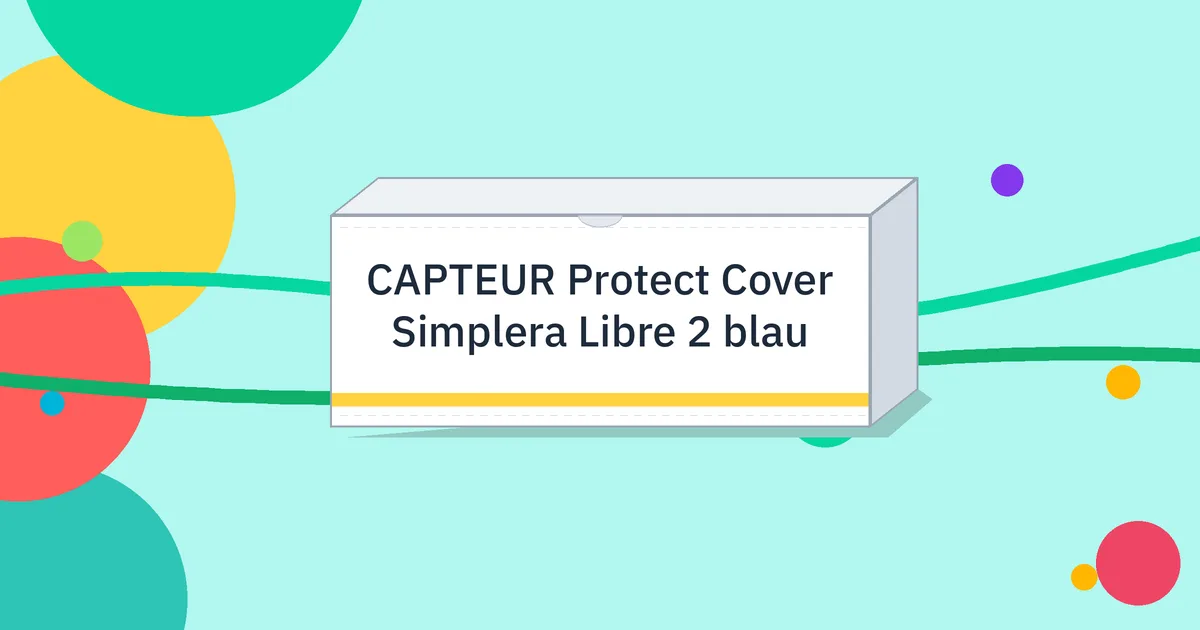 Symbolbild: Packung mit der Aufschrift CAPTEUR Protect Cover Simplera Libre 2 blau (PZN 20203739) – Verfügbarkeit und Bezug in Apotheken in Frankfurt am Main