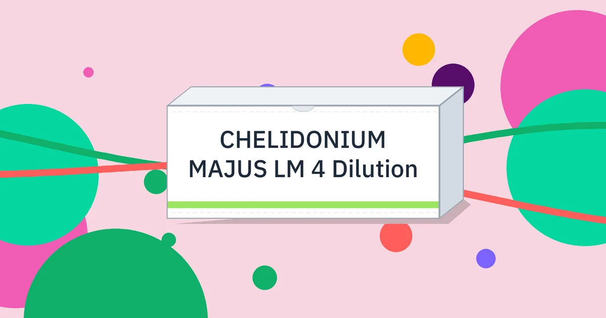 Symbolbild: Packung mit der Aufschrift CHELIDONIUM MAJUS LM 4 Dilution (PZN 12812861) – Verfügbarkeit und Bezug in Apotheken in Frankfurt am Main
