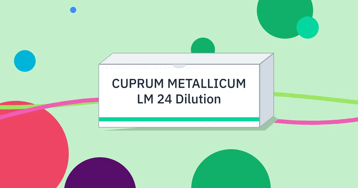 Symbolbild: Packung mit der Aufschrift CUPRUM METALLICUM LM 24 Dilution (PZN 07540320) – Verfügbarkeit und Bezug in Apotheken in Frankfurt am Main