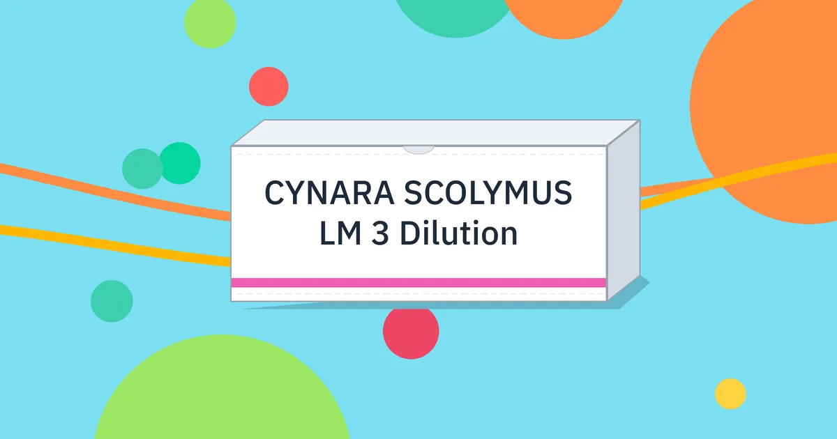 Symbolbild: Packung mit der Aufschrift CYNARA SCOLYMUS LM 3 Dilution (PZN 13459467) – Verfügbarkeit und Bezug in Apotheken in Frankfurt am Main