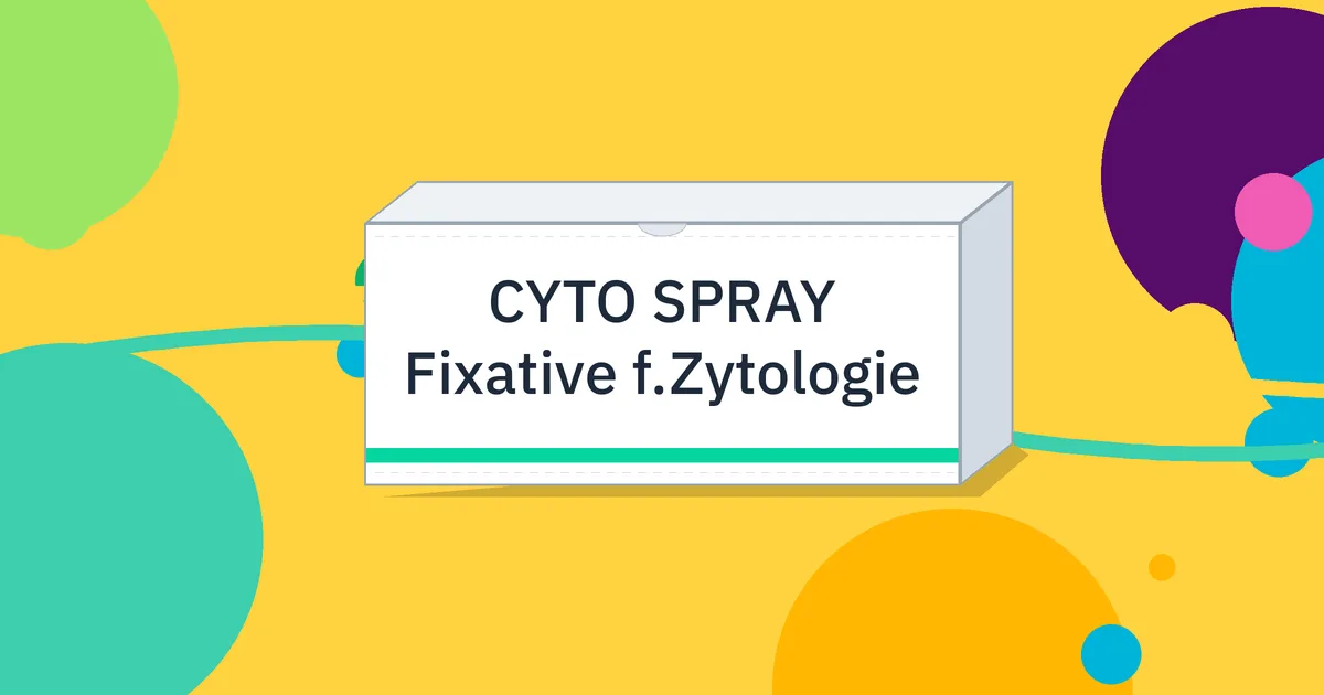 Symbolbild: Packung mit der Aufschrift CYTO SPRAY Fixative f.Zytologie (PZN 00170021) – Verfügbarkeit und Bezug in Apotheken in Frankfurt am Main