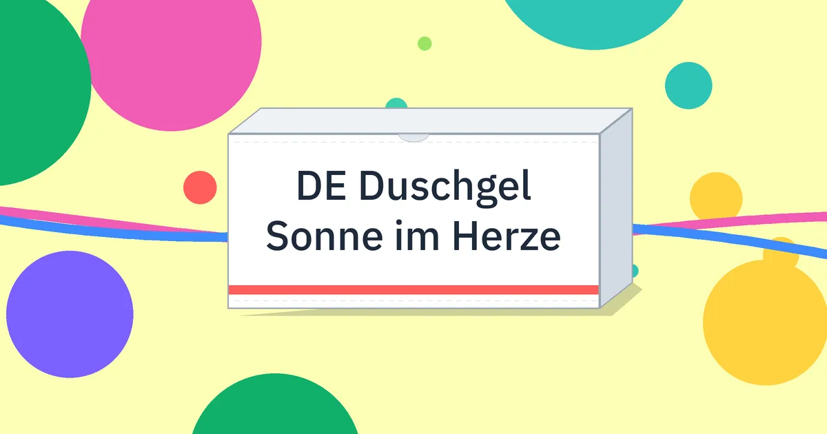 Symbolbild: Packung mit der Aufschrift DE Duschgel Sonne im Herze (PZN 20317696) – Verfügbarkeit und Bezug in Apotheken in Frankfurt am Main