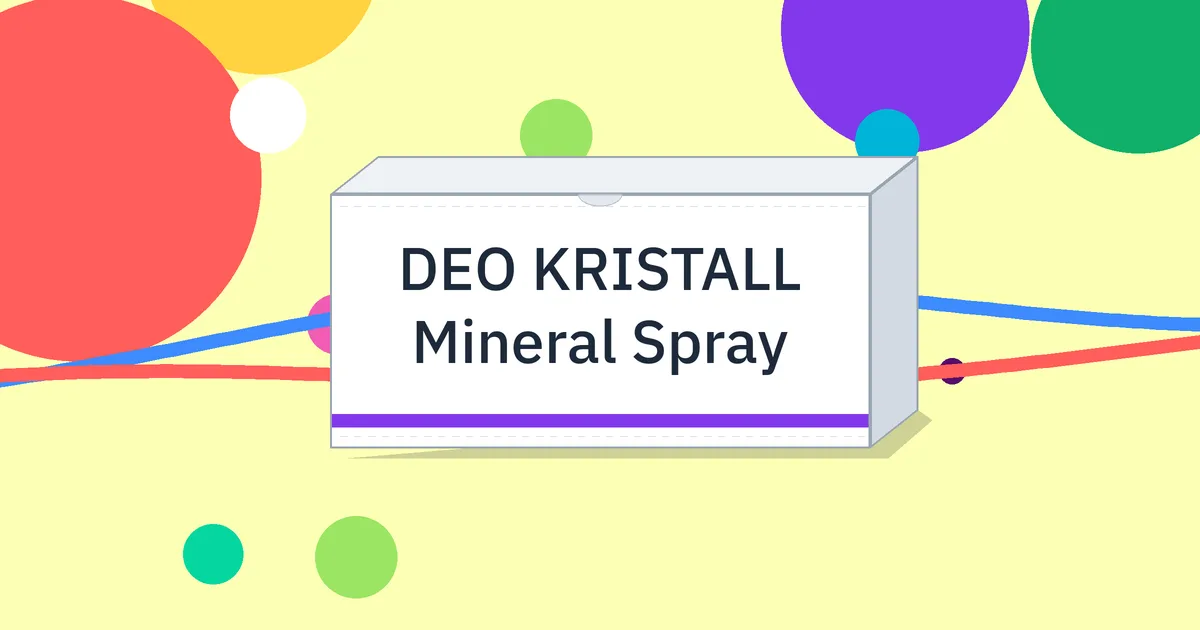 Symbolbild: Packung mit der Aufschrift DEO KRISTALL Mineral Spray (PZN 04006442) – Verfügbarkeit und Bezug in Apotheken in Frankfurt am Main
