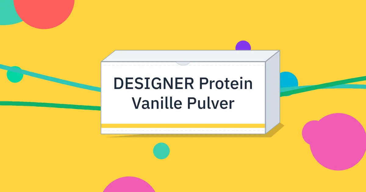 Symbolbild: Packung mit der Aufschrift DESIGNER Protein Vanille Pulver (PZN 07301963) – Verfügbarkeit und Bezug in Apotheken in Frankfurt am Main