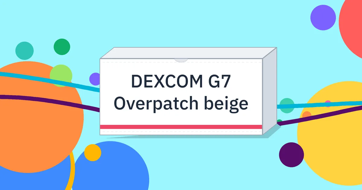 Symbolbild: Packung mit der Aufschrift DEXCOM G7 Overpatch beige (PZN 19866110) – Verfügbarkeit und Bezug in Apotheken in Frankfurt am Main
