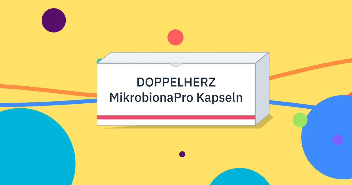 Symbolbild: Packung mit der Aufschrift DOPPELHERZ MikrobionaPro Kapseln (PZN 19998969) – Verfügbarkeit und Bezug in Apotheken in Frankfurt am Main