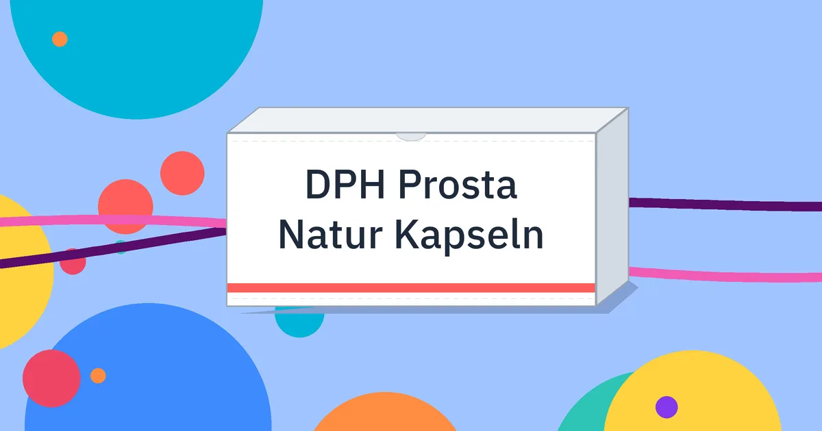 Symbolbild: Packung mit der Aufschrift DPH Prosta Natur Kapseln (PZN 20580488) – Verfügbarkeit und Bezug in Apotheken in Frankfurt am Main