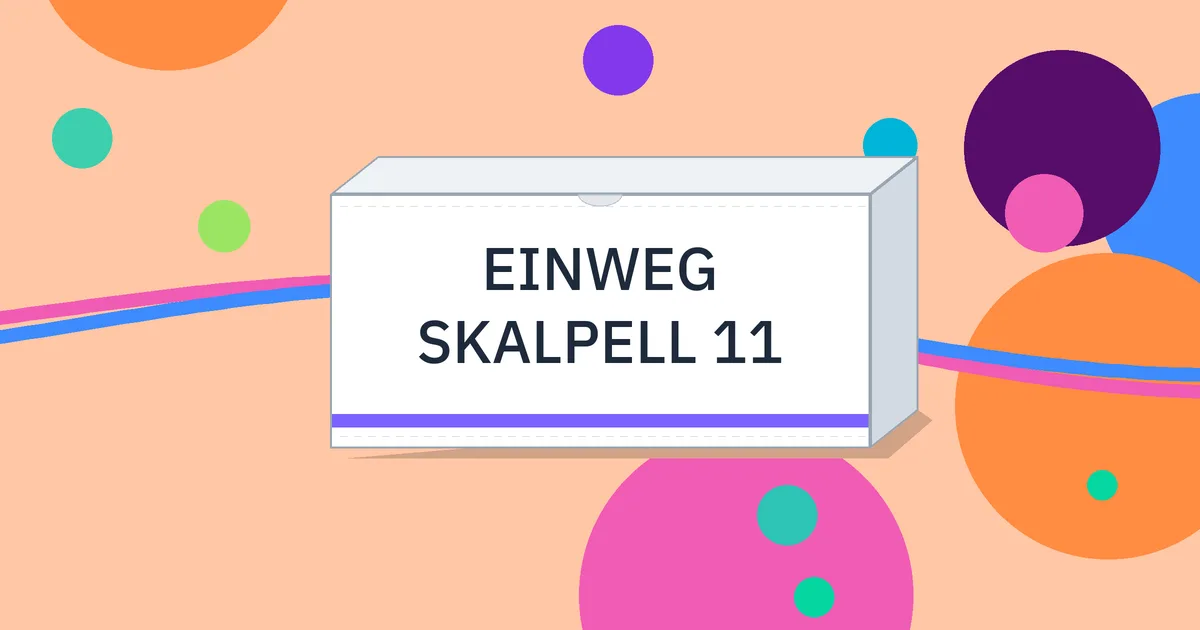 Symbolbild: Packung mit der Aufschrift EINWEG SKALPELL 11 (PZN 09291074) – Verfügbarkeit und Bezug in Apotheken in Frankfurt am Main
