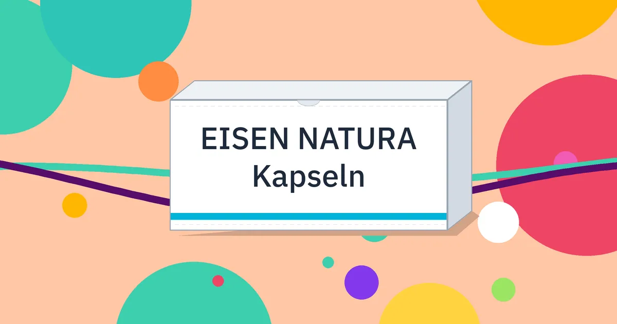 Symbolbild: Packung mit der Aufschrift EISEN NATURA Kapseln (PZN 19170940) – Verfügbarkeit und Bezug in Apotheken in Frankfurt am Main