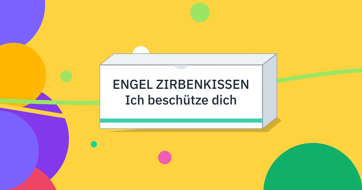 Symbolbild: Packung mit der Aufschrift ENGEL ZIRBENKISSEN Ich beschütze dich (PZN 18654682) – Verfügbarkeit und Bezug in Apotheken in Frankfurt am Main