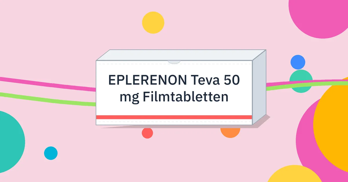 Symbolbild: Packung mit der Aufschrift EPLERENON Teva 50 mg Filmtabletten (PZN 19107568) – Verfügbarkeit und Bezug in Apotheken in Frankfurt am Main