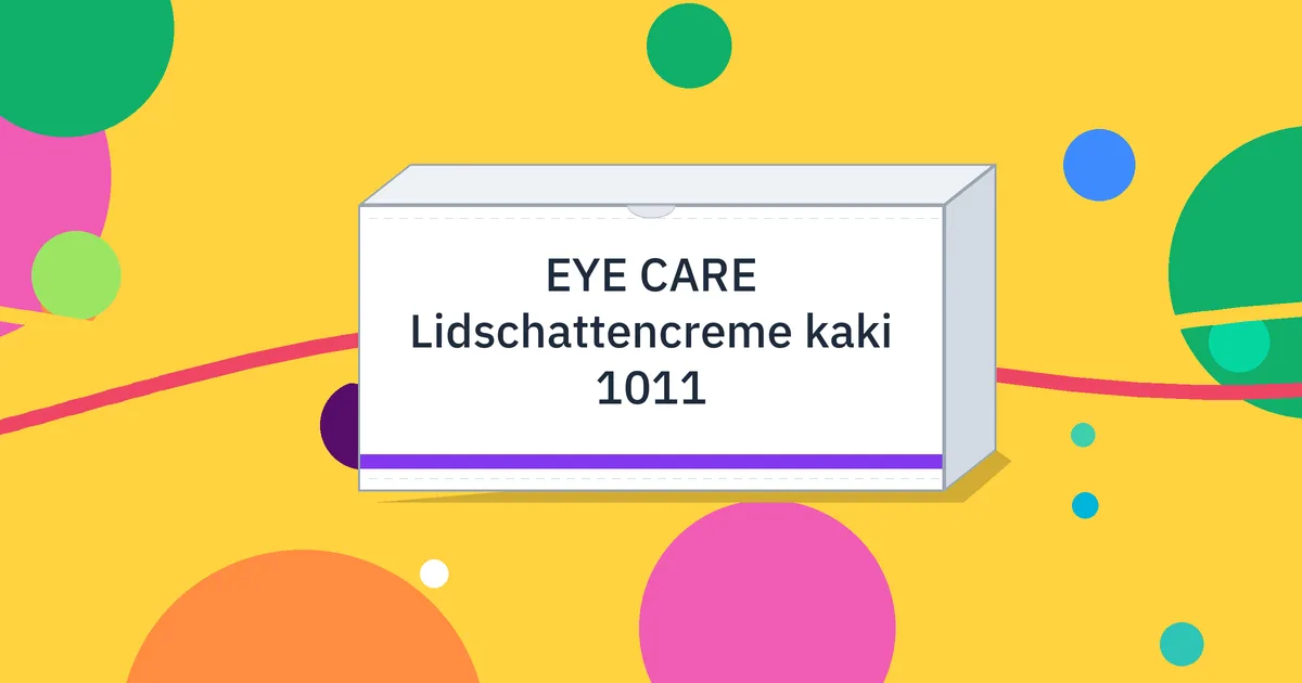 Symbolbild: Packung mit der Aufschrift EYE CARE Lidschattencreme kaki 1011 (PZN 20582671) – Verfügbarkeit und Bezug in Apotheken in Frankfurt am Main