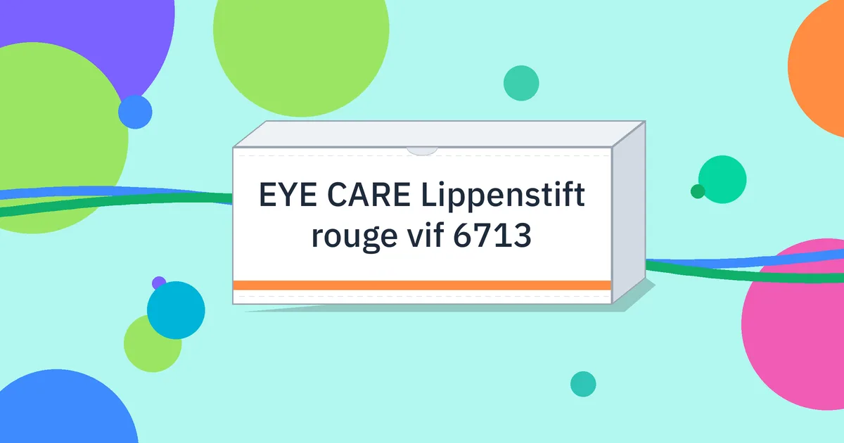 Symbolbild: Packung mit der Aufschrift EYE CARE Lippenstift rouge vif 6713 (PZN 19253956) – Verfügbarkeit und Bezug in Apotheken in Frankfurt am Main