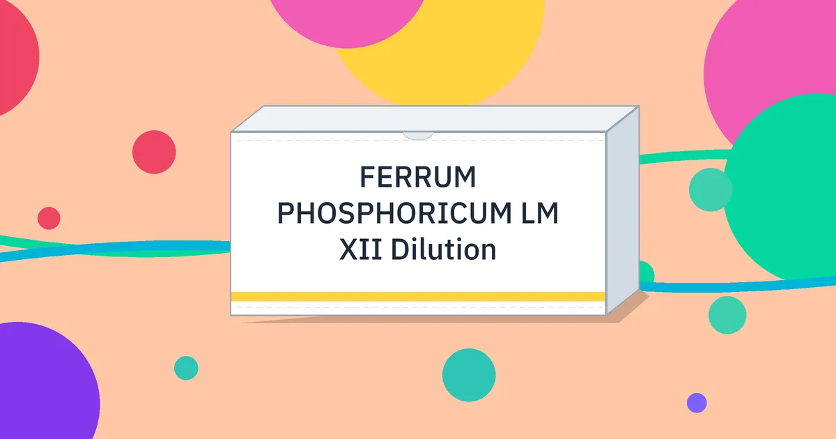 Symbolbild: Packung mit der Aufschrift FERRUM PHOSPHORICUM LM XII Dilution (PZN 02674553) – Verfügbarkeit und Bezug in Apotheken in Frankfurt am Main