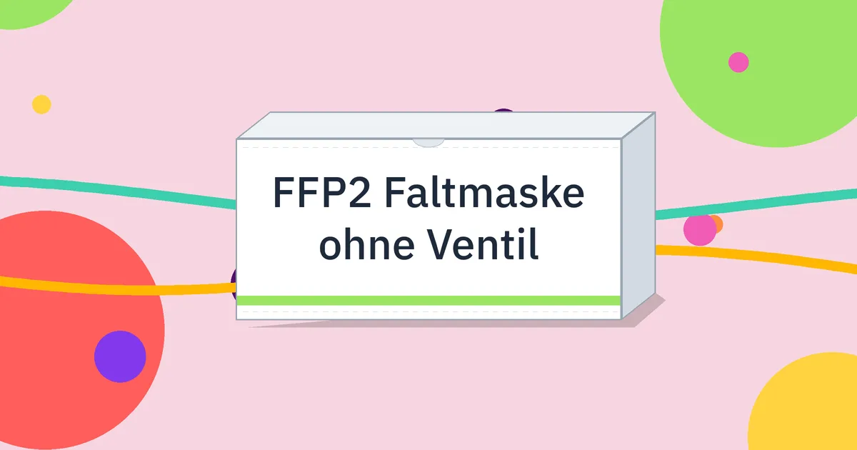Symbolbild: Packung mit der Aufschrift FFP2 Faltmaske ohne Ventil (PZN 17195284) – Verfügbarkeit und Bezug in Apotheken in Frankfurt am Main