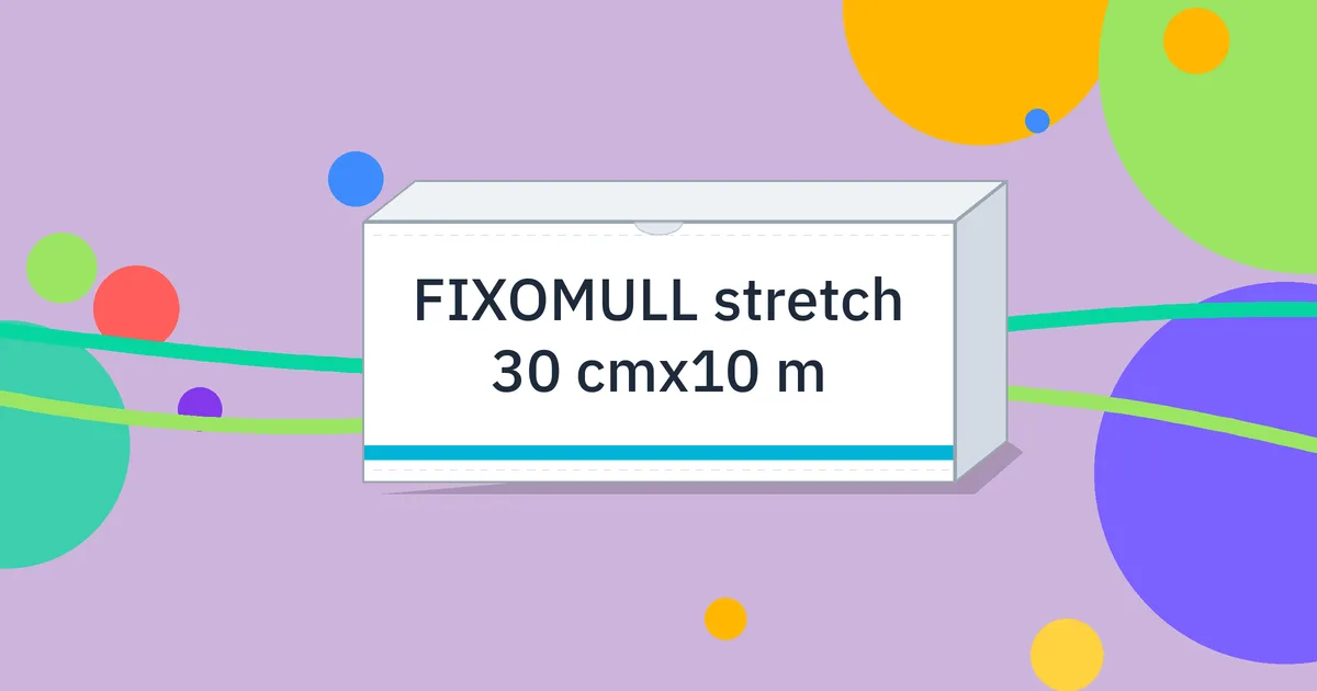 Symbolbild: Packung mit der Aufschrift FIXOMULL stretch 30 cmx10 m (PZN 00565630) – Verfügbarkeit und Bezug in Apotheken in Frankfurt am Main