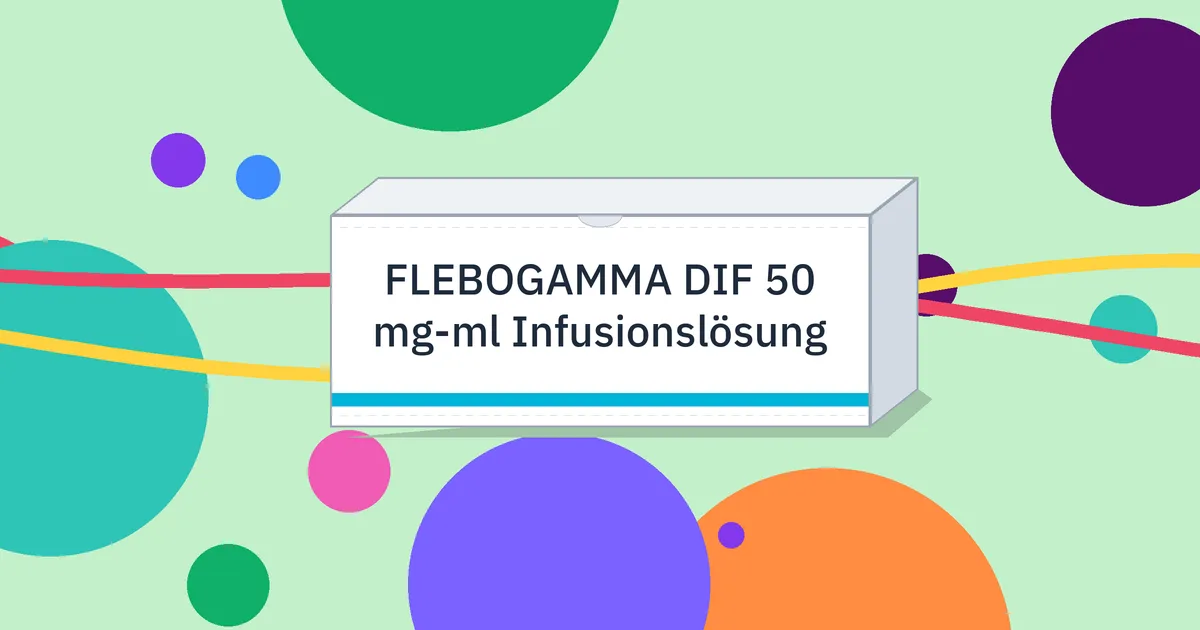 Symbolbild: Packung mit der Aufschrift FLEBOGAMMA DIF 50 mg-ml Infusionslösung (PZN 18116565) – Verfügbarkeit und Bezug in Apotheken in Frankfurt am Main
