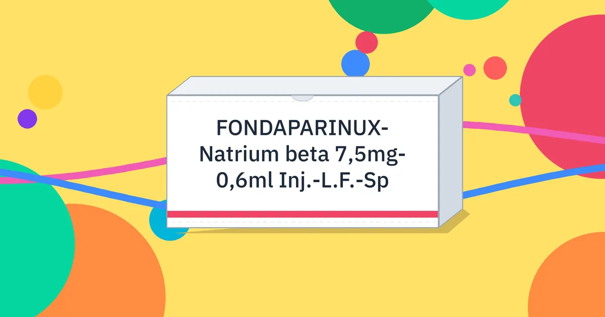 Symbolbild: Packung mit der Aufschrift FONDAPARINUX-Natrium beta 7,5mg-0,6ml Inj.-L.F.-Sp (PZN 09225025) – Verfügbarkeit und Bezug in Apotheken in Frankfurt am Main