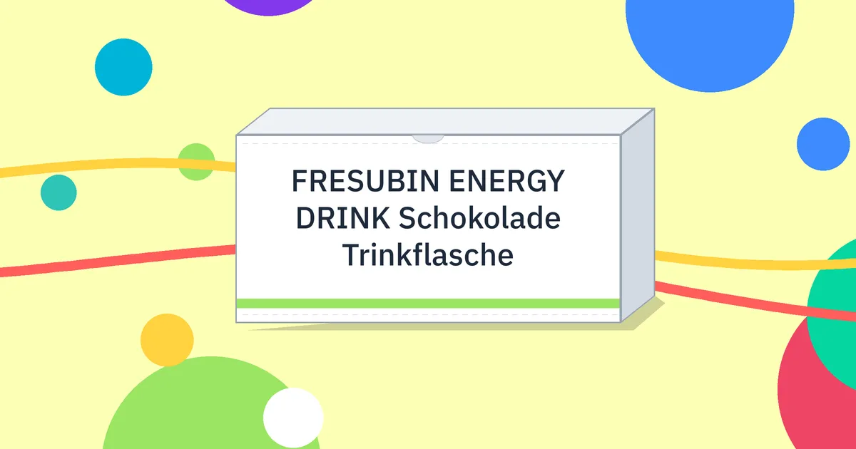 Symbolbild: Packung mit der Aufschrift FRESUBIN ENERGY DRINK Schokolade Trinkflasche (PZN 19351943) – Verfügbarkeit und Bezug in Apotheken in Frankfurt am Main