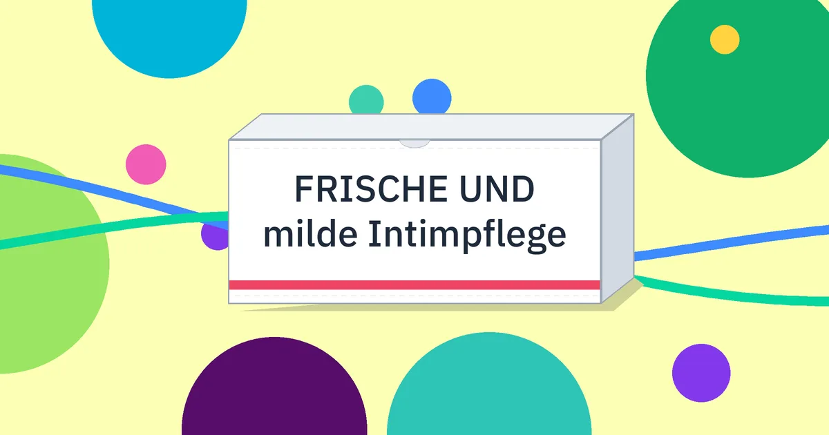Symbolbild: Packung mit der Aufschrift FRISCHE UND milde Intimpflege (PZN 18081795) – Verfügbarkeit und Bezug in Apotheken in Frankfurt am Main