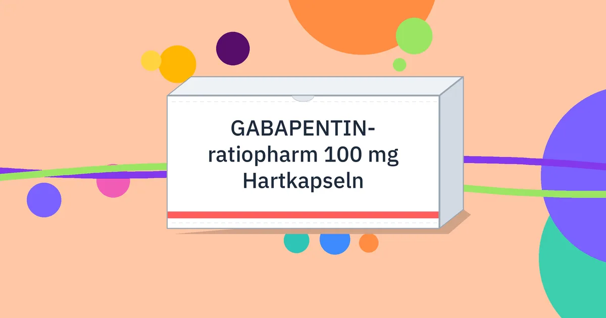 Symbolbild: Packung mit der Aufschrift GABAPENTIN-ratiopharm 100 mg Hartkapseln (PZN 08877777) – Verfügbarkeit und Bezug in Apotheken in Frankfurt am Main