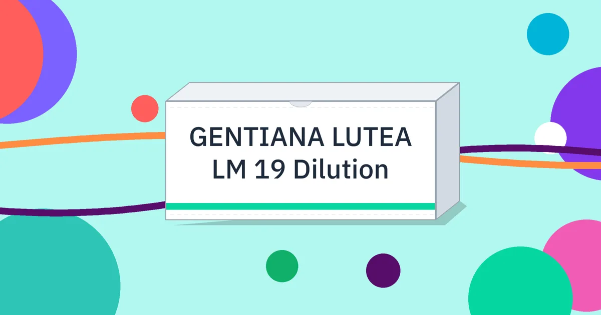 Symbolbild: Packung mit der Aufschrift GENTIANA LUTEA LM 19 Dilution (PZN 12876298) – Verfügbarkeit und Bezug in Apotheken in Frankfurt am Main