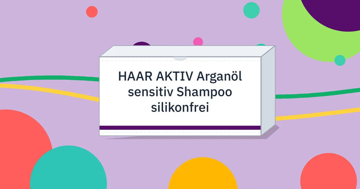 Symbolbild: Packung mit der Aufschrift HAAR AKTIV Arganöl sensitiv Shampoo silikonfrei (PZN 15250820) – Verfügbarkeit und Bezug in Apotheken in Frankfurt am Main