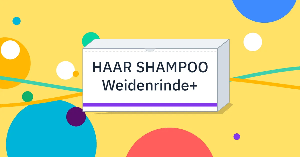 Symbolbild: Packung mit der Aufschrift HAAR SHAMPOO Weidenrinde+ (PZN 17428506) – Verfügbarkeit und Bezug in Apotheken in Frankfurt am Main