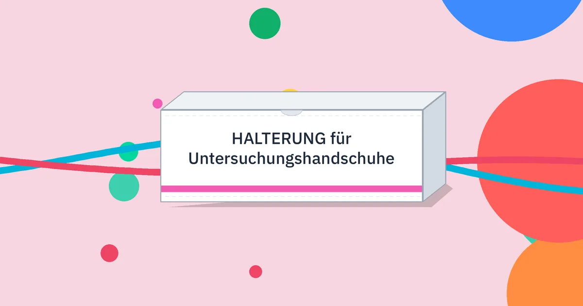 Symbolbild: Packung mit der Aufschrift HALTERUNG für Untersuchungshandschuhe (PZN 00917359) – Verfügbarkeit und Bezug in Apotheken in Frankfurt am Main