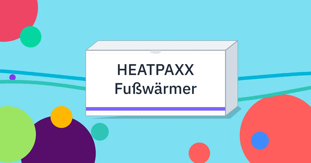 Symbolbild: Packung mit der Aufschrift HEATPAXX Fußwärmer (PZN 10711185) – Verfügbarkeit und Bezug in Apotheken in Frankfurt am Main