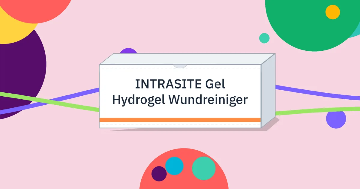 Symbolbild: Packung mit der Aufschrift INTRASITE Gel Hydrogel Wundreiniger (PZN 03004004) – Verfügbarkeit und Bezug in Apotheken in Frankfurt am Main