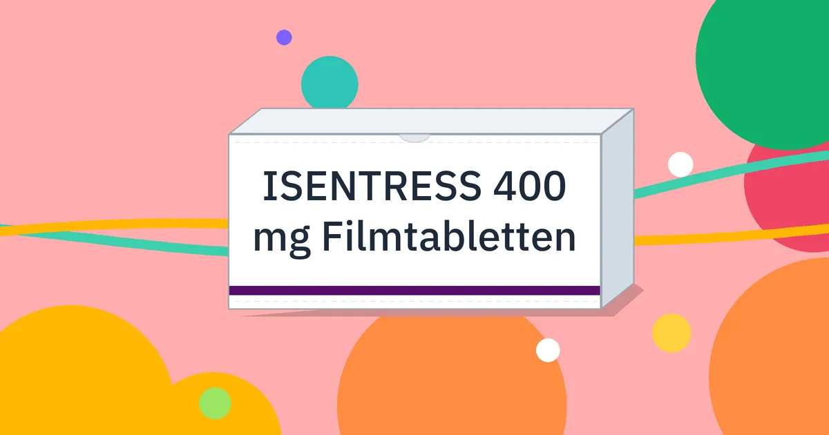 Symbolbild: Packung mit der Aufschrift ISENTRESS 400 mg Filmtabletten (PZN 10780996) – Verfügbarkeit und Bezug in Apotheken in Frankfurt am Main