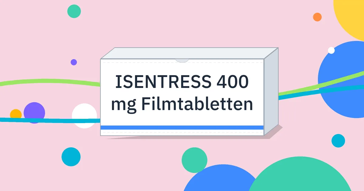 Symbolbild: Packung mit der Aufschrift ISENTRESS 400 mg Filmtabletten (PZN 17839971) – Verfügbarkeit und Bezug in Apotheken in Frankfurt am Main