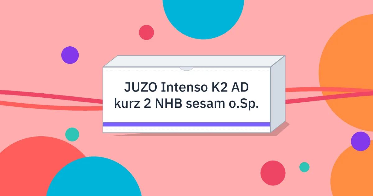Symbolbild: Packung mit der Aufschrift JUZO Intenso K2 AD kurz 2 NHB sesam o.Sp. (PZN 18621493) – Verfügbarkeit und Bezug in Apotheken in Frankfurt am Main