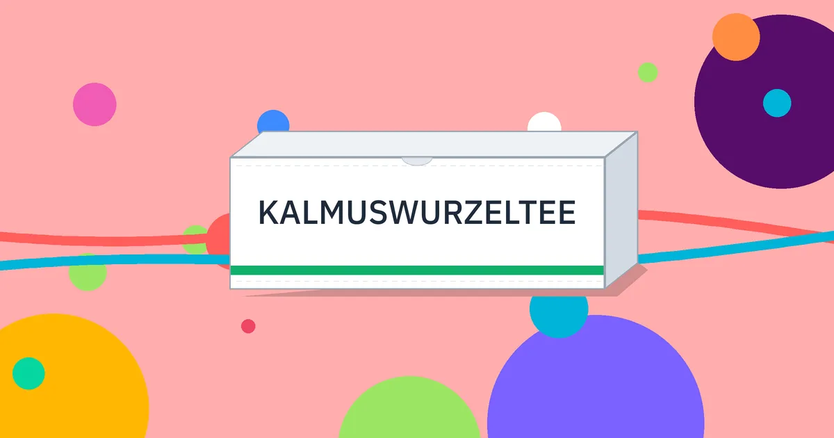 Symbolbild: Packung mit der Aufschrift KALMUSWURZELTEE (PZN 01009428) – Verfügbarkeit und Bezug in Apotheken in Frankfurt am Main