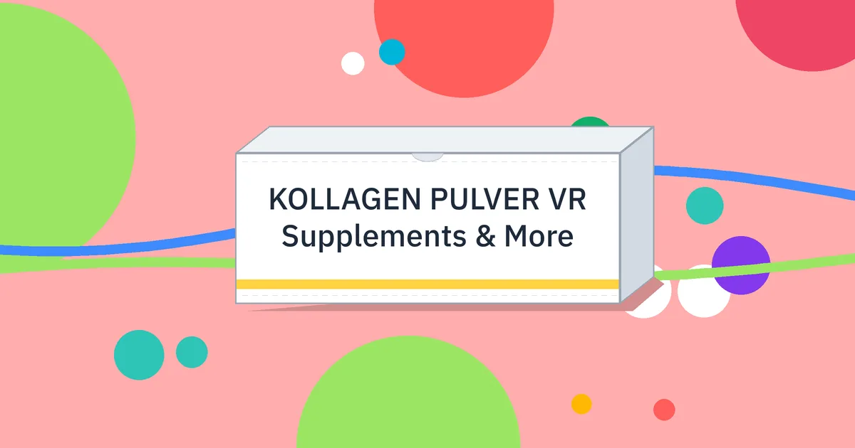 Symbolbild: Packung mit der Aufschrift KOLLAGEN PULVER VR Supplements & More (PZN 20622198) – Verfügbarkeit und Bezug in Apotheken in Frankfurt am Main