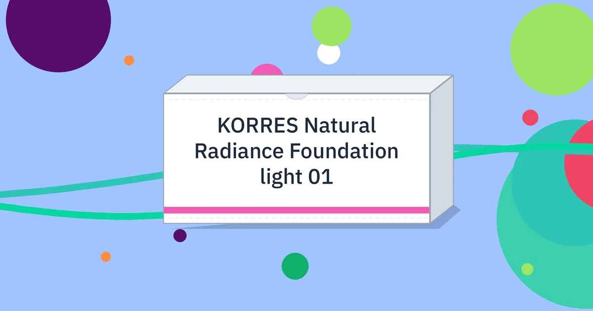 Symbolbild: Packung mit der Aufschrift KORRES Natural Radiance Foundation light 01 (PZN 19900255) – Verfügbarkeit und Bezug in Apotheken in Frankfurt am Main