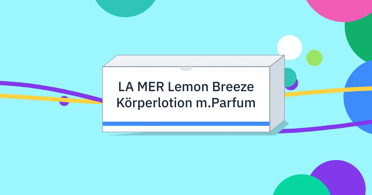 Symbolbild: Packung mit der Aufschrift LA MER Lemon Breeze Körperlotion m.Parfum (PZN 18060014) – Verfügbarkeit und Bezug in Apotheken in Frankfurt am Main
