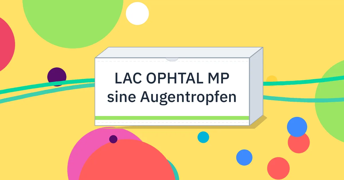 Symbolbild: Packung mit der Aufschrift LAC OPHTAL MP sine Augentropfen (PZN 05385186) – Verfügbarkeit und Bezug in Apotheken in Frankfurt am Main