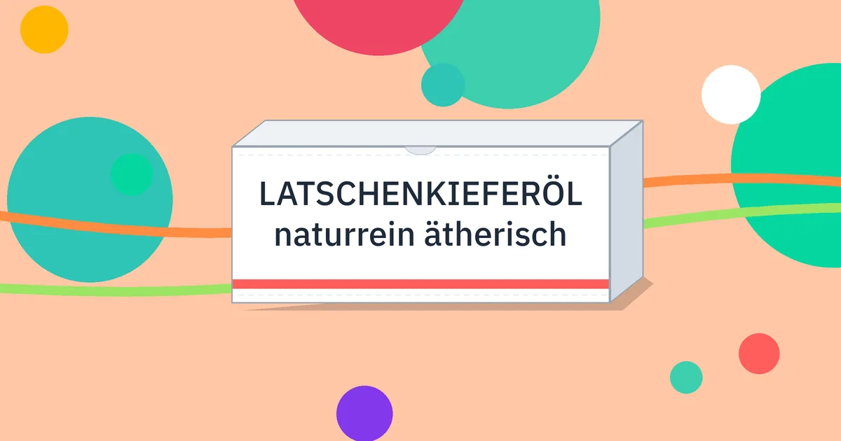 Symbolbild: Packung mit der Aufschrift LATSCHENKIEFERÖL naturrein ätherisch (PZN 20777759) – Verfügbarkeit und Bezug in Apotheken in Frankfurt am Main