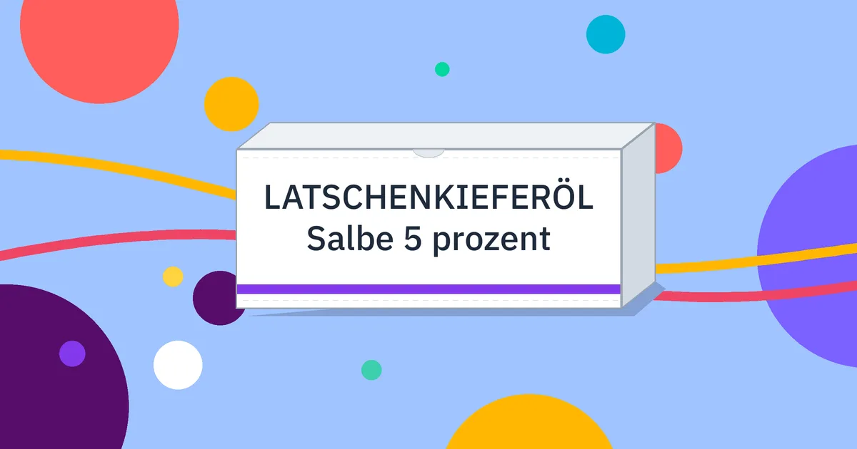 Symbolbild: Packung mit der Aufschrift LATSCHENKIEFERÖL Salbe 5 prozent (PZN 18900879) – Verfügbarkeit und Bezug in Apotheken in Frankfurt am Main