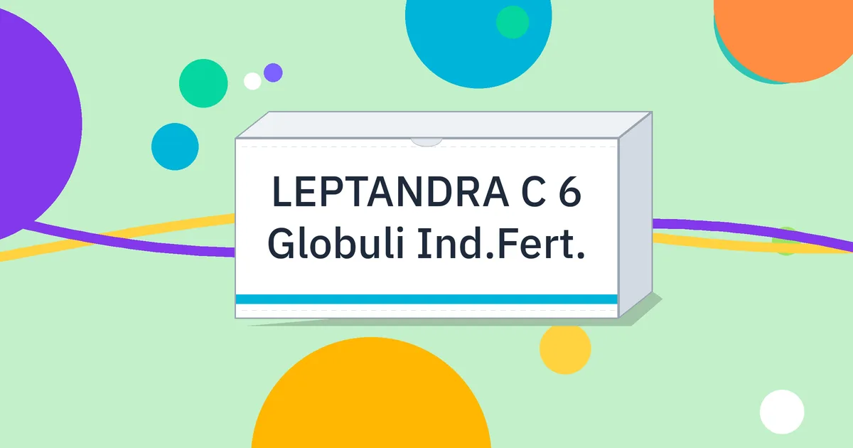 Symbolbild: Packung mit der Aufschrift LEPTANDRA C 6 Globuli Ind.Fert. (PZN 17684209) – Verfügbarkeit und Bezug in Apotheken in Frankfurt am Main