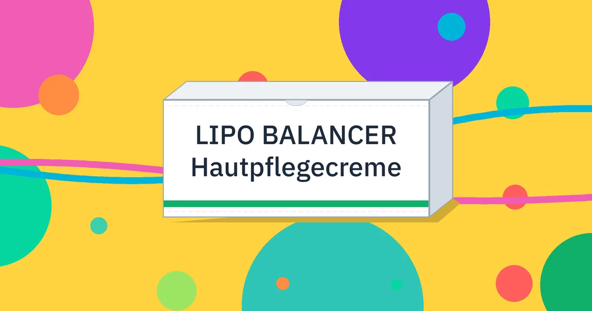 Symbolbild: Packung mit der Aufschrift LIPO BALANCER Hautpflegecreme (PZN 18874811) – Verfügbarkeit und Bezug in Apotheken in Frankfurt am Main