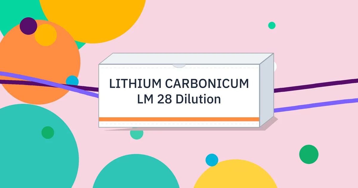 Symbolbild: Packung mit der Aufschrift LITHIUM CARBONICUM LM 28 Dilution (PZN 12931732) – Verfügbarkeit und Bezug in Apotheken in Frankfurt am Main