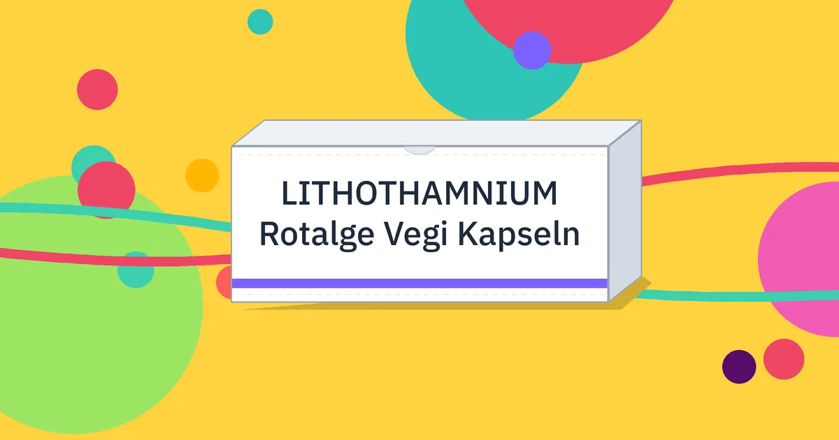 Symbolbild: Packung mit der Aufschrift LITHOTHAMNIUM Rotalge Vegi Kapseln (PZN 00649396) – Verfügbarkeit und Bezug in Apotheken in Frankfurt am Main