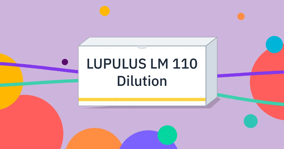 Symbolbild: Packung mit der Aufschrift LUPULUS LM 110 Dilution (PZN 12934630) – Verfügbarkeit und Bezug in Apotheken in Frankfurt am Main